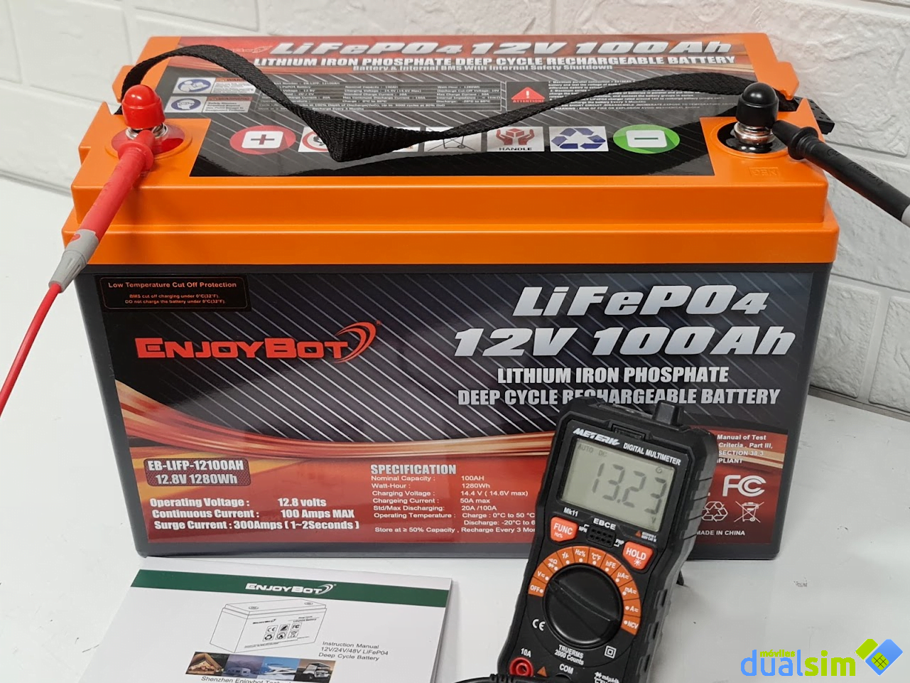 EnjoyBot 12V 100Ah LifePO4: review de una gran batería | Móviles Dual SIM